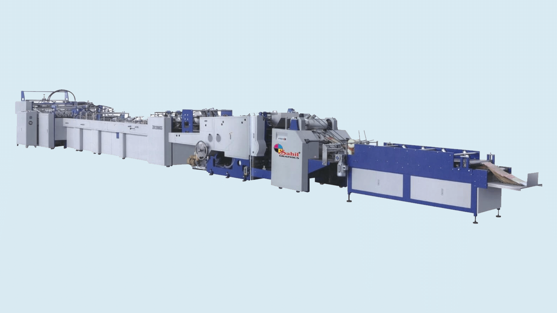 Fully Automatic Sheet Feeding Paper Bag Making Machine in India.